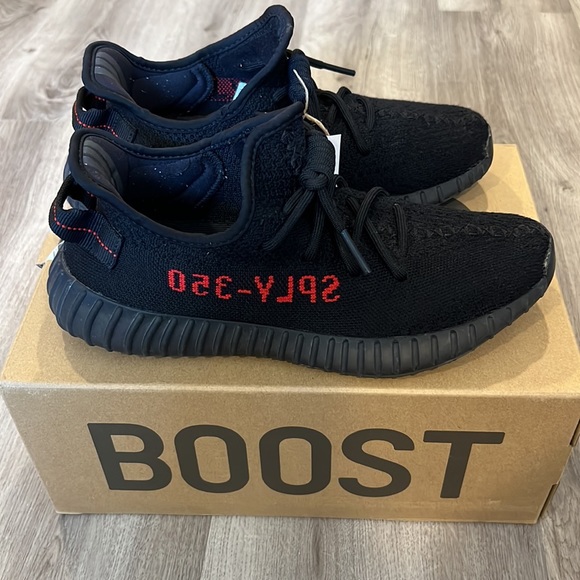 Yeezy | Shoes | Authentic Adidas Yeezy Boost 35 V2 Black Red | Poshmark
